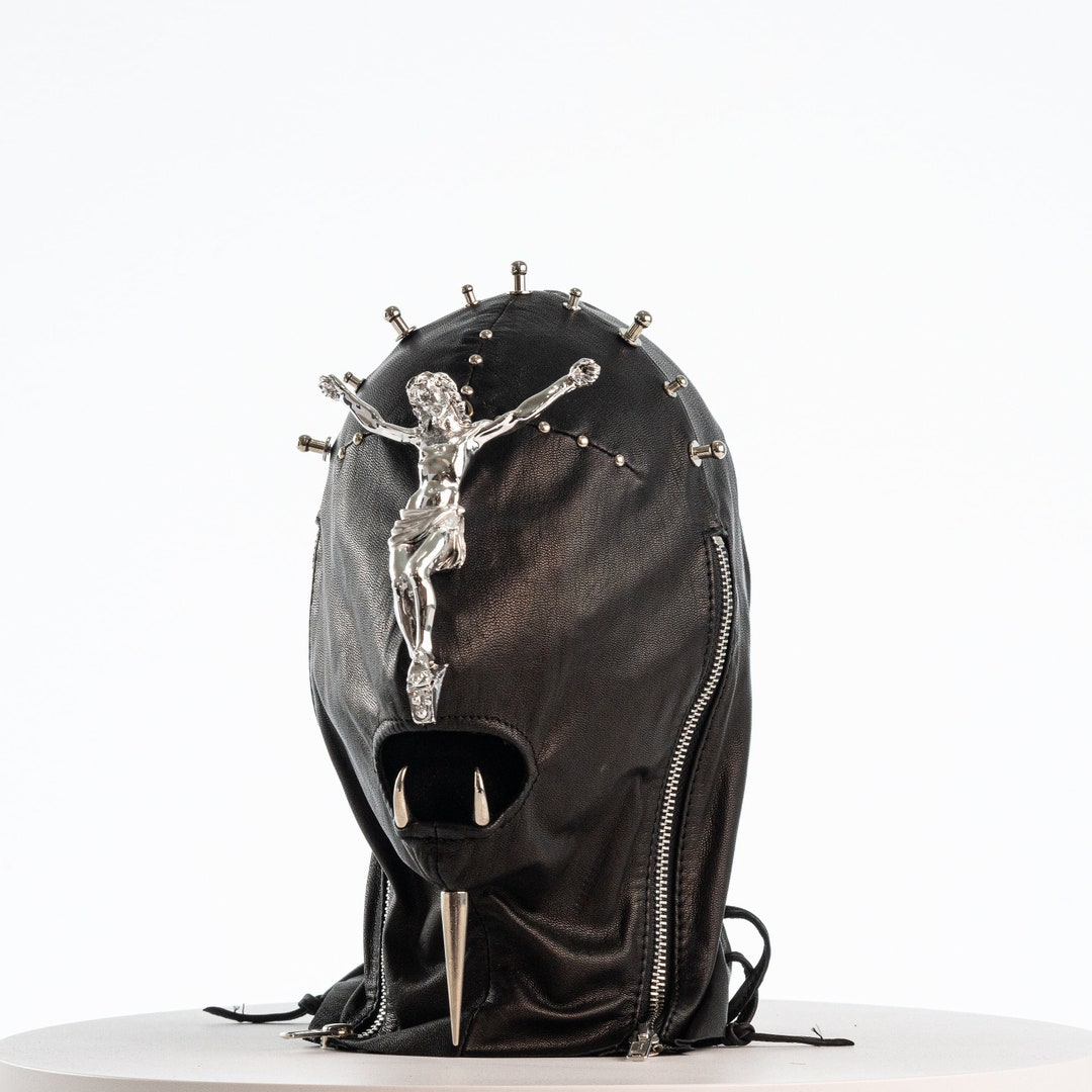 Lizz Lopez X Jungle Tribe Collab Custom Leather Mask: Blind Faith - Etsy