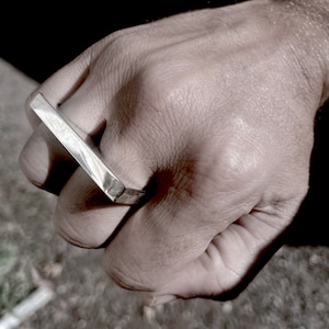 Two Finger Ring Sterling Silver, Double Finger, Knuckle Ring, for Women ...