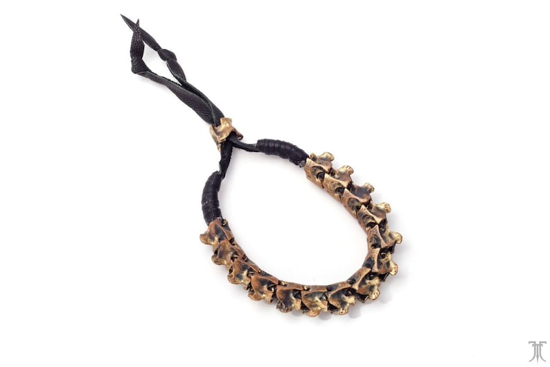 SPINAL RISE Adjustable Braided Leather Bracelet | Etsy