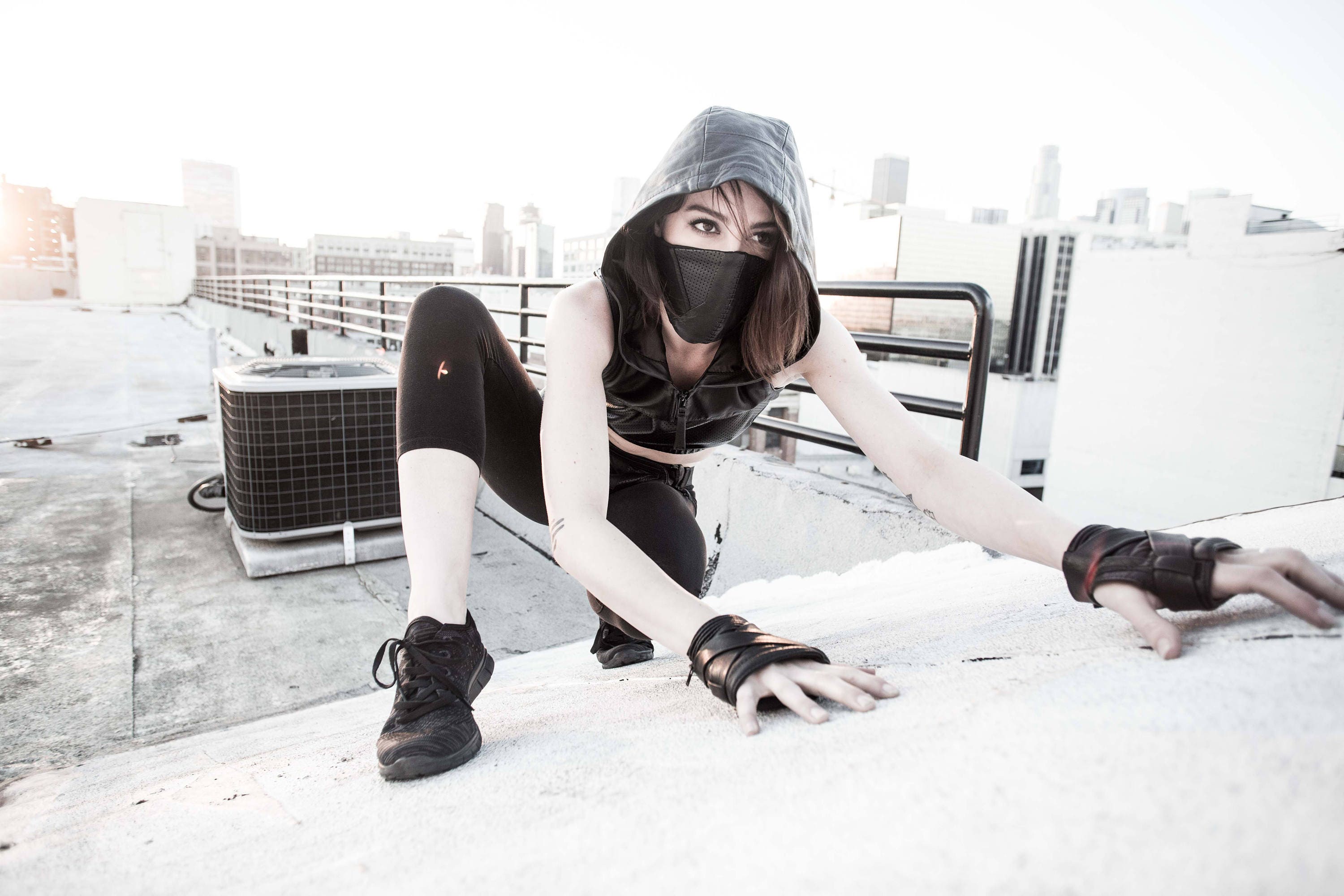 TWILIGHT OPTIC Black Leather Mask