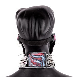 Pink Punk Spiked Face Mask - Etsy