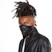 METRIC MERCENARY Black Leather Face Mask - Etsy Canada