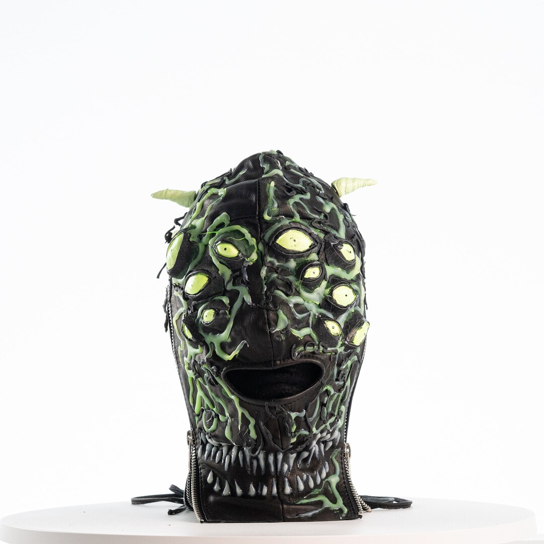Joanna X Jungle Tribe Collab Custom Leather Mask: Deep Sea Dweller - Etsy