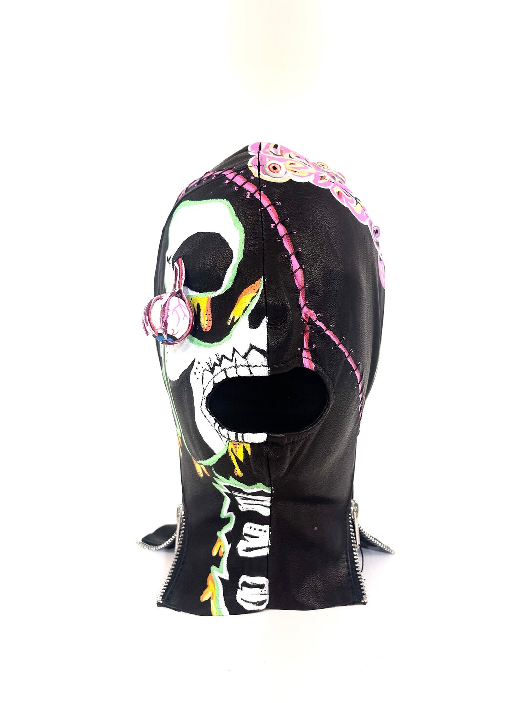 Brandi Woodnutt X Jungle Tribe Collab Custom Leather Mask: Hear No Evil ...