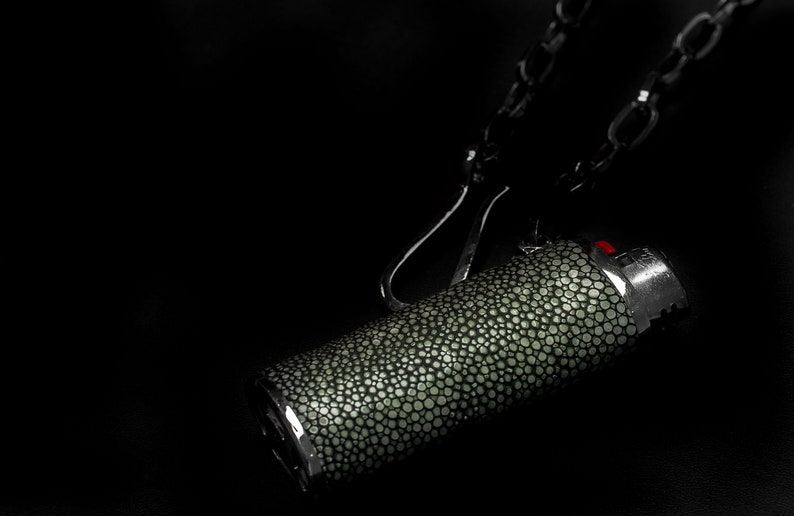 BLAZE & CHAIN Metal and Leather Lighter Holster Necklace - Etsy