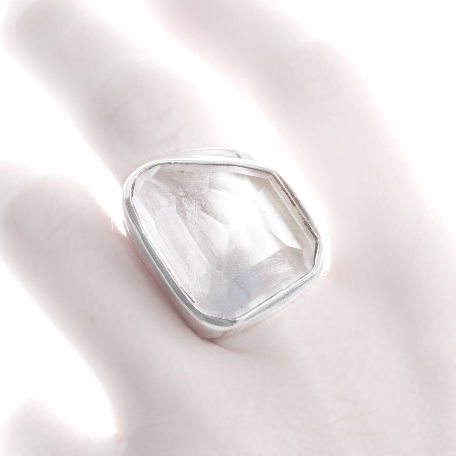 One of a Kind Crystal Ring in Quartz Crystal or Smokey Crystal I Raw ...
