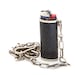 BLAZE & CHAIN Metal and Leather Lighter Holder Necklace I Lighter Case ...