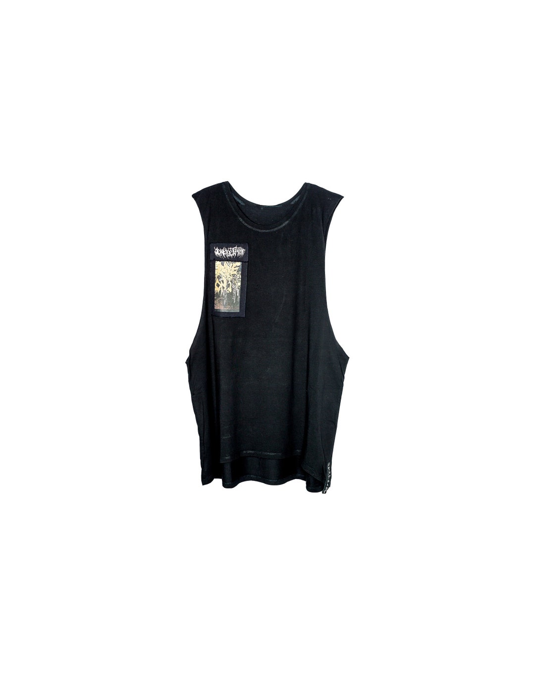 Ebony Metal Rave Unisex Oversized Sleeveless Tee - Etsy