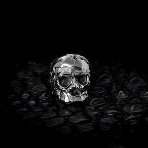 Silver Skull Statement Ring - Etsy