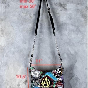 Colorful Punk Bag I Purse I Crossbody Bag I Hand Painted Bag - Etsy