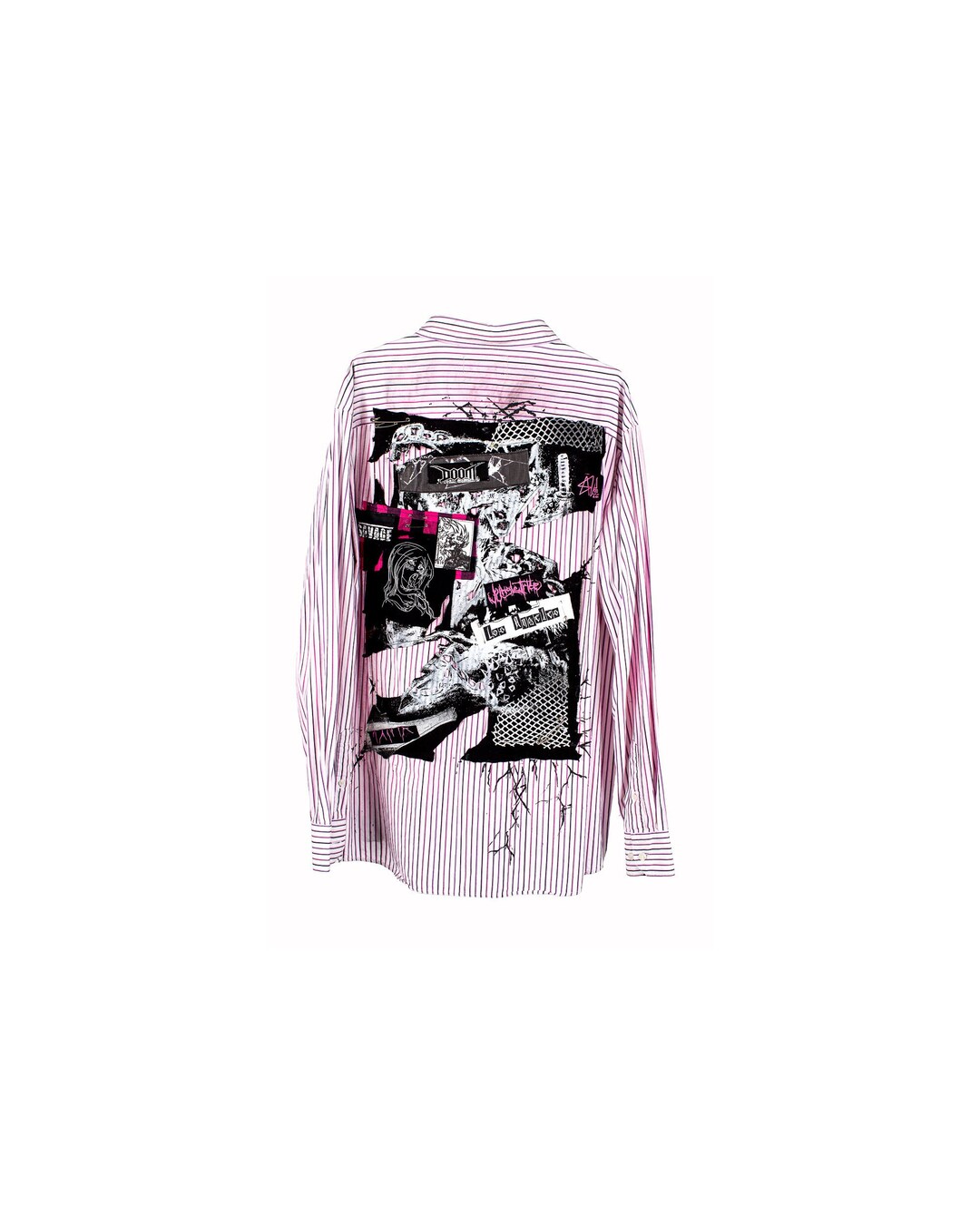 Pink Punk Button Down or up 'cuz What Tha Fug' Dress Shirt - Etsy