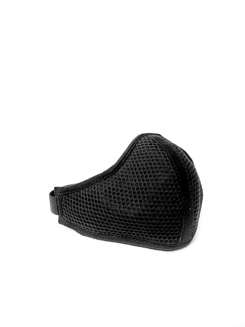 Washable Black Fabric Adjustable Adult Protective Face Mask | Etsy