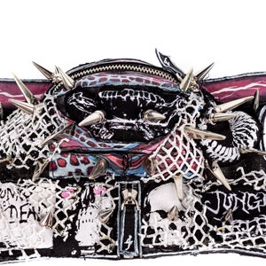 Pink Punk Spiked Face Mask - Etsy