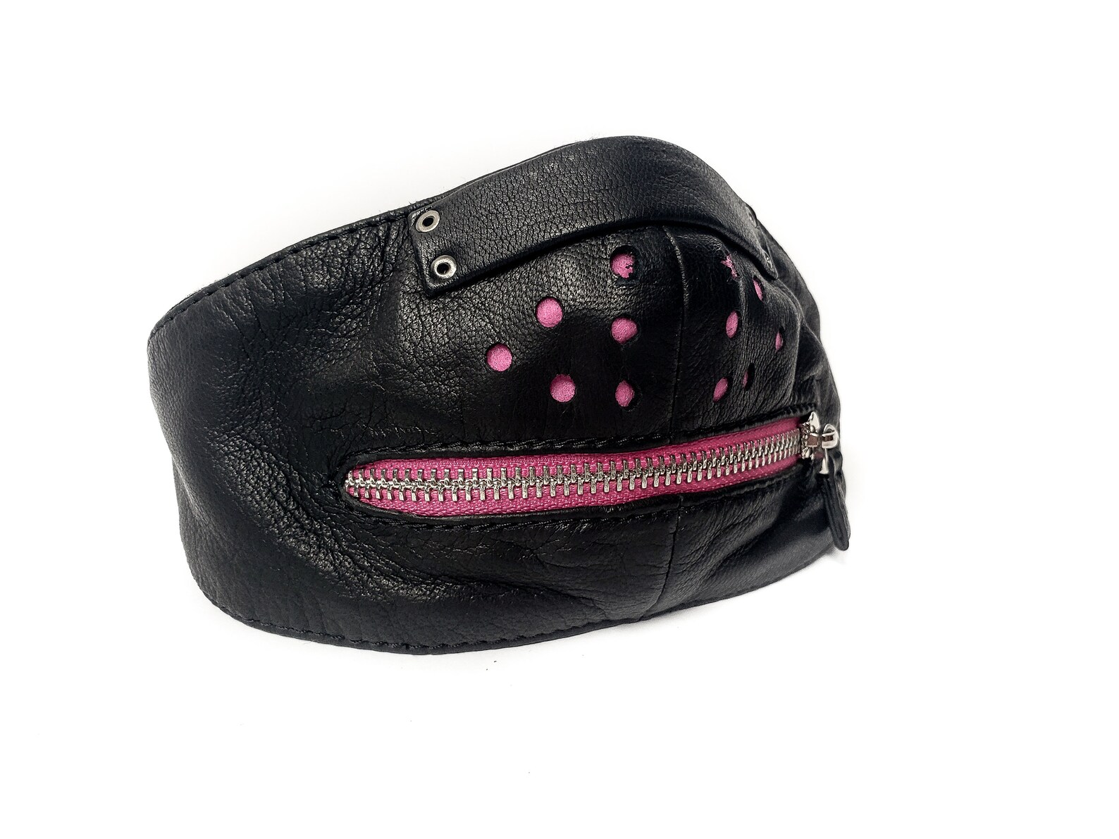 Pink Zipper Mouth Face Protection Adjustable Adult Mask With - Etsy