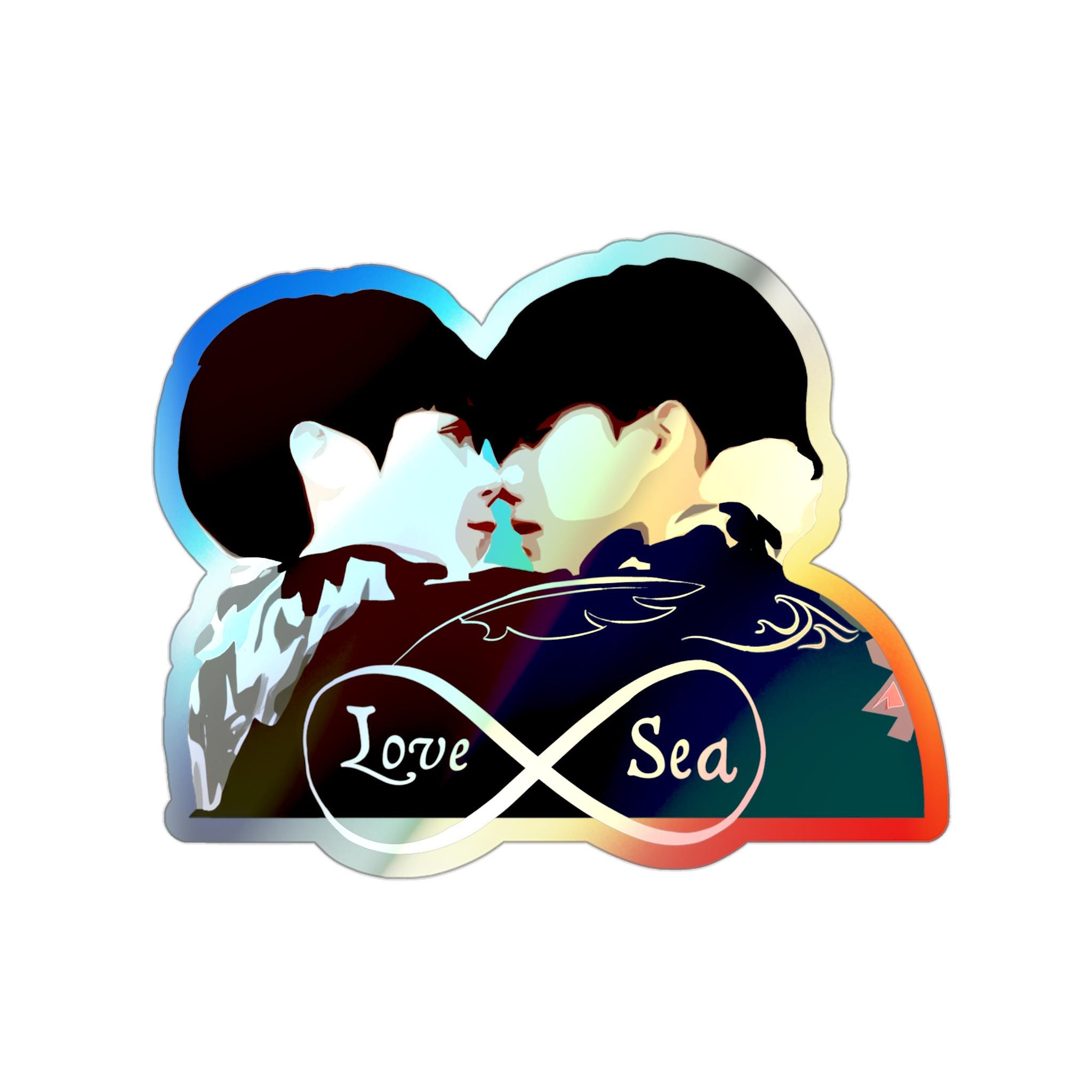 Holographic Die-cut Stickers Fortpeat Love Sea Series Thai BL Drama ...
