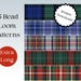 Plaid Bracelet Pattern Bundle: 5 Scottish Tartan Bead Loom Designs ...