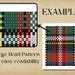 Plaid Bracelet Pattern Bundle: 5 Scottish Tartan Bead Loom Designs ...