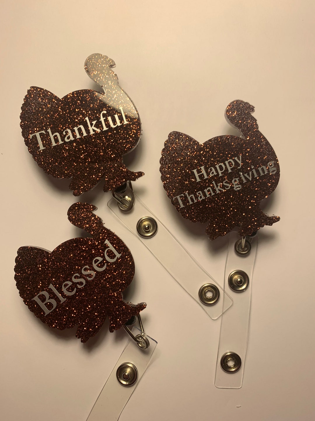 Thanksgiving Turkey Retractable Badge - Etsy