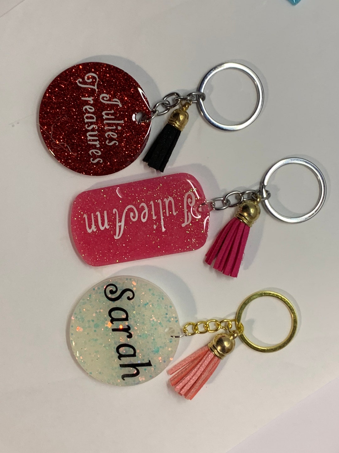 Handmade Resin Keychain With Your Name, Nickname, or Your Choice of ...