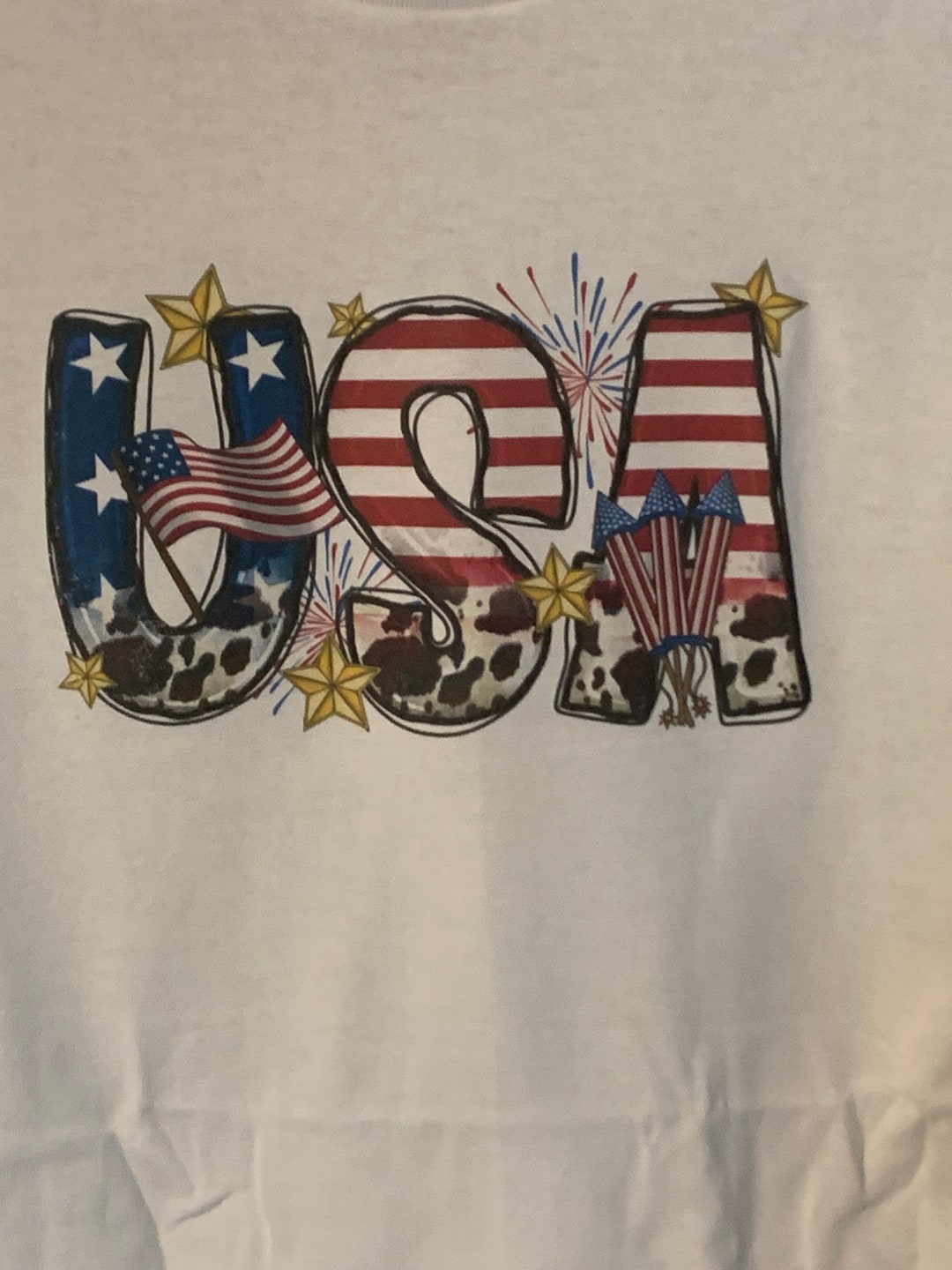 Patriotic T-shirt - Red White Blue USA - Adult Sizes Small to 2X - Etsy