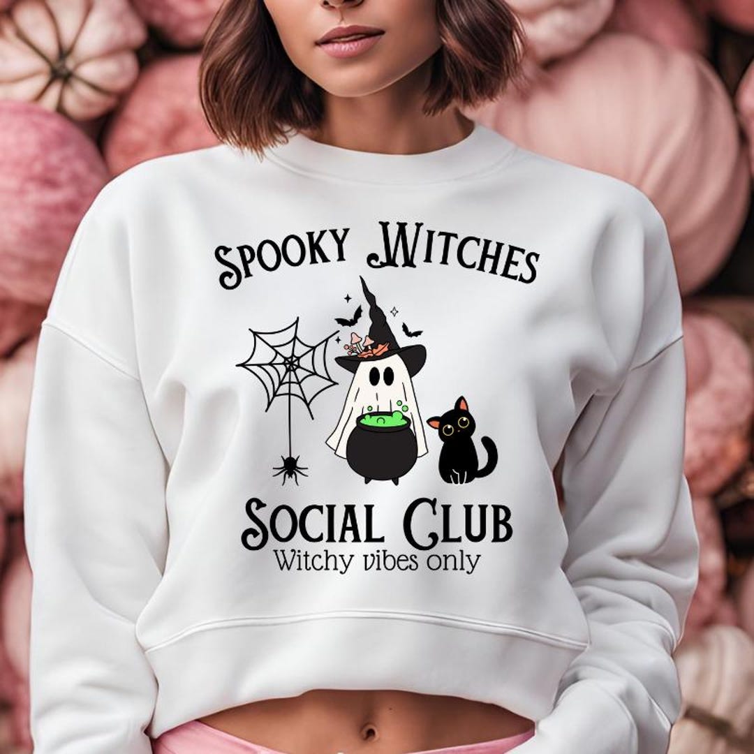 Spooky Witches Social Club Halloween PNG (digital File) - Etsy