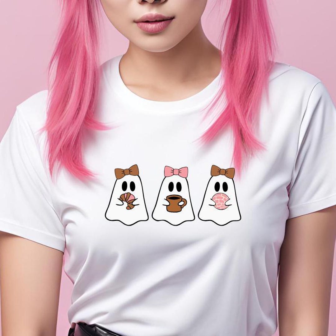 Halloween Svg Ghosts Pantasmas With Bows and Sweet Bread Conchas and ...