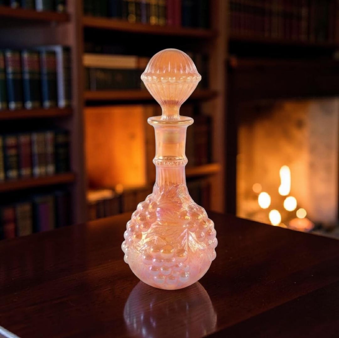 Imperial Grape Carnival Glass Decanter With Stopper 11.75 Inches - Etsy