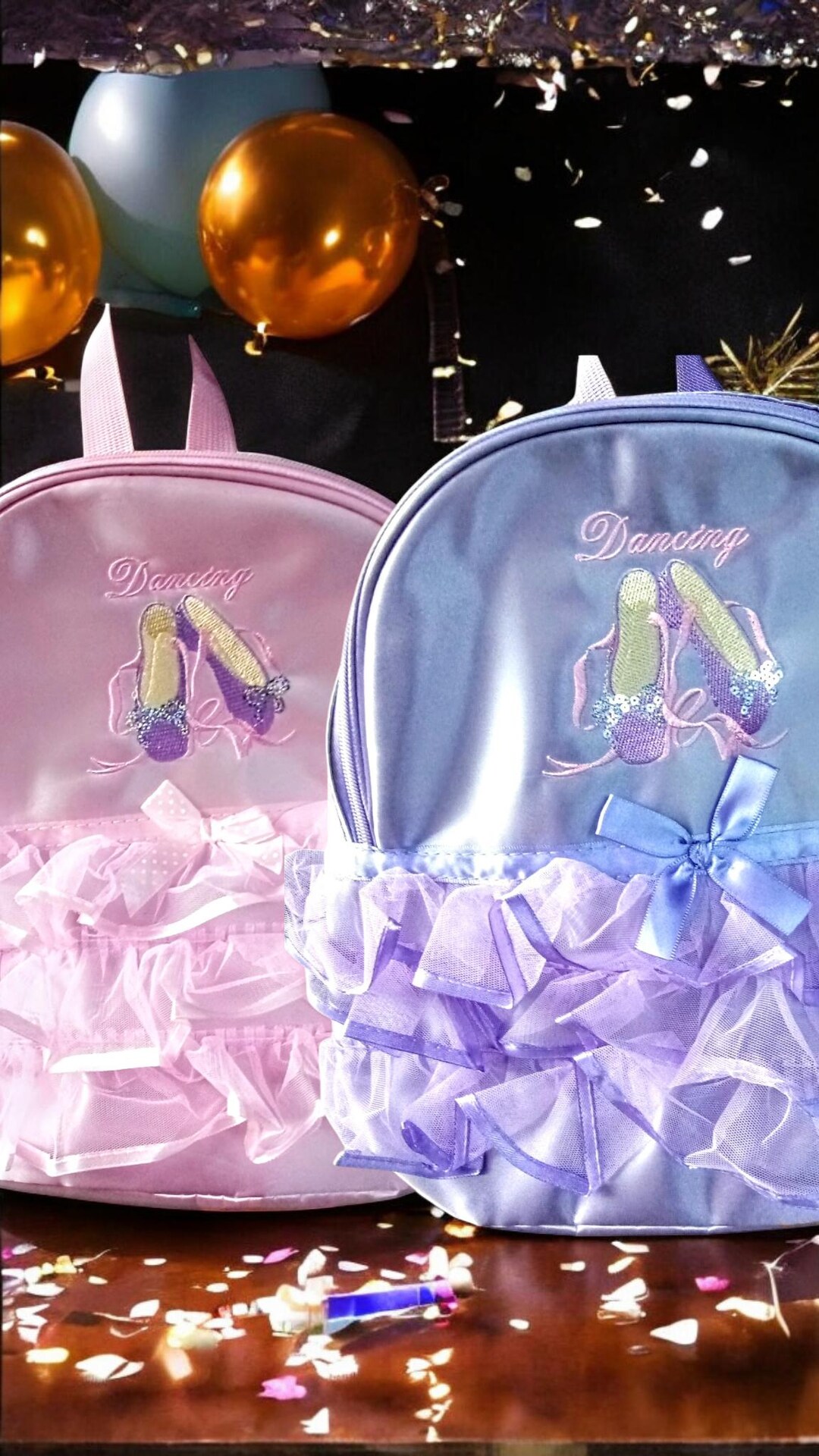 Girls Dance Bag With Ballerina Ruffles and Charming Details - Pink ...