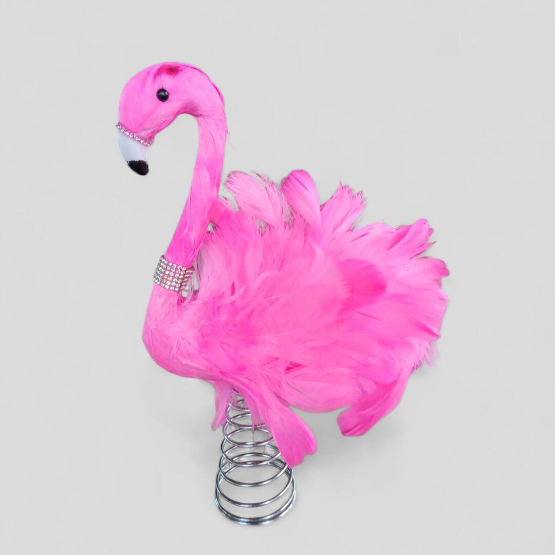 Pink Flamingos Tree Topper – Maximalist Christmas & Holiday Decor ...