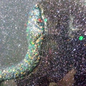 3D Glitter Resin SNAKE Wall Art, Color Changing Snake, One of A Kind ...