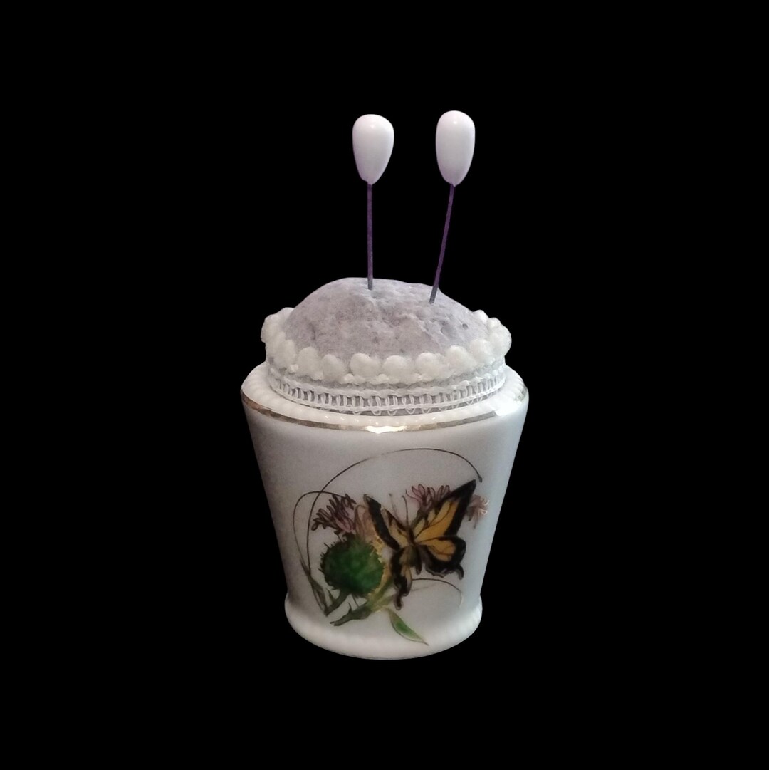 Vintage Butterfly Pin Cushion Stamped Napcoware Collectible Pincushion ...
