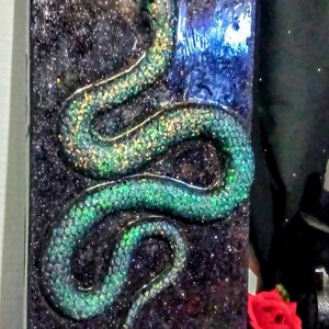 3D Glitter Resin SNAKE Wall Art, Color Changing Snake, One of A Kind ...