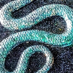 3D Glitter Resin SNAKE Wall Art, Color Changing Snake, One of A Kind ...