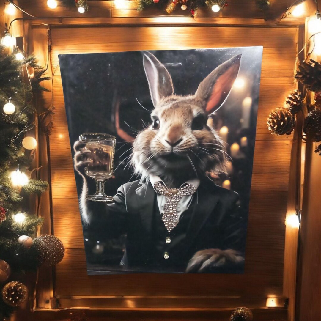 Bunny Rabbit Picture: Dopamine Art to Elevate Your Maximalist Wall ...