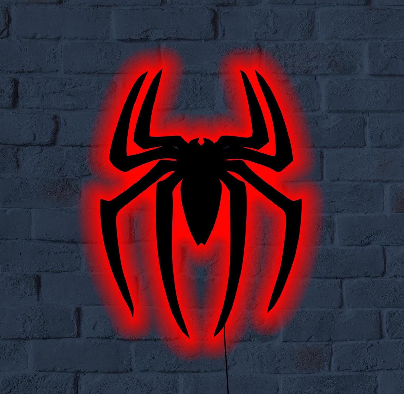 Spider LED Wall Art– Personalized Spider Sign – Neon Sign – Spider ...