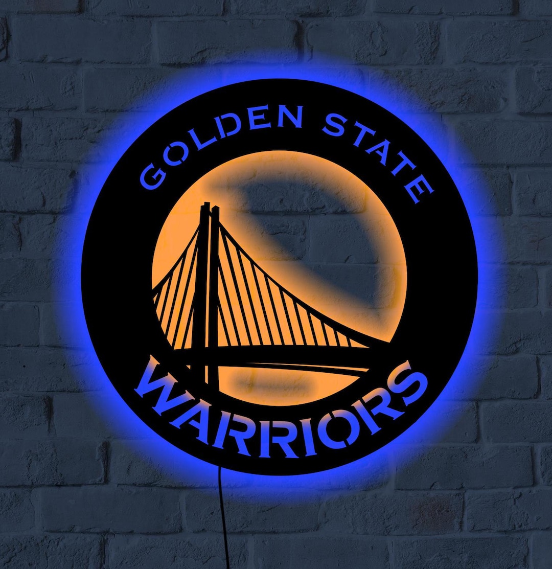 Golden State Warriors LED Light Wall Decor – Personalized Basketball ...