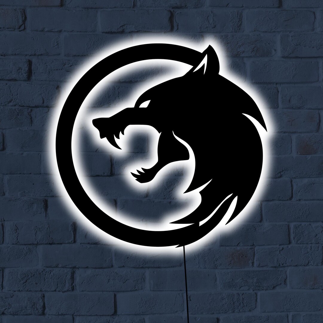 The Witcher Wall Art – Custom Wall Decor – Witcher Neon Sign – Lighted ...