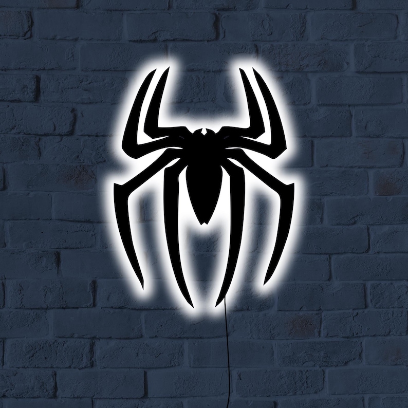 Spider LED Wall Art– Personalized Spider Sign – Neon Sign – Spider ...