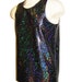 Men's Holographic Sparkle Tank Top Singlet Silver Burningman Stretch ...