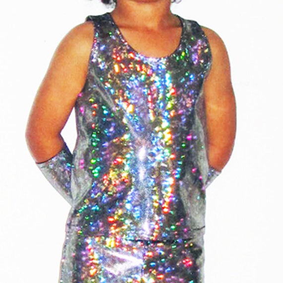 Children's Tank Top Shiny Holographic Glitter Sparkle - Etsy