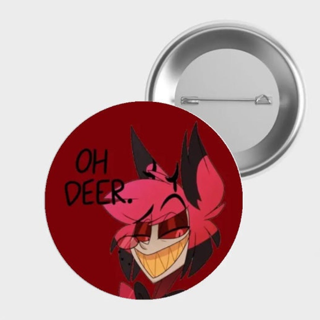 Hazbin Hotel Alastor Button Pins - Etsy