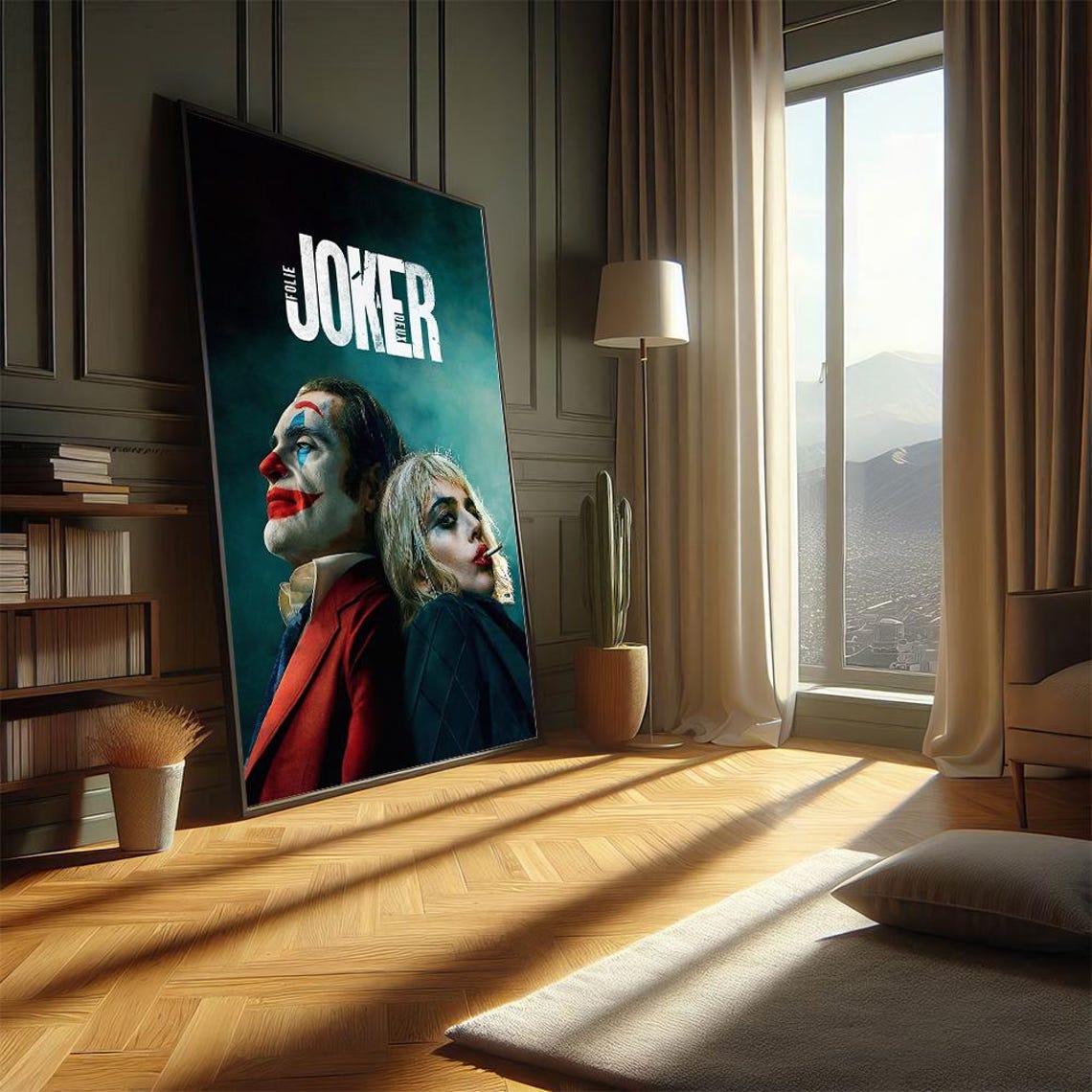 Joker Folie à Deux (2024) Film Poster, High Quality Canvas Print ...