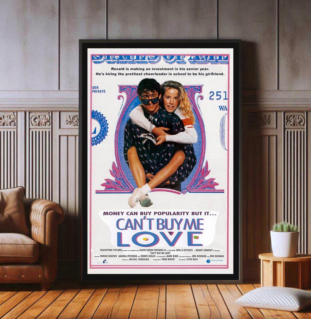 1987 Can't Buy Me Love Film Poster, High Quality Canvas Print, Popular ...