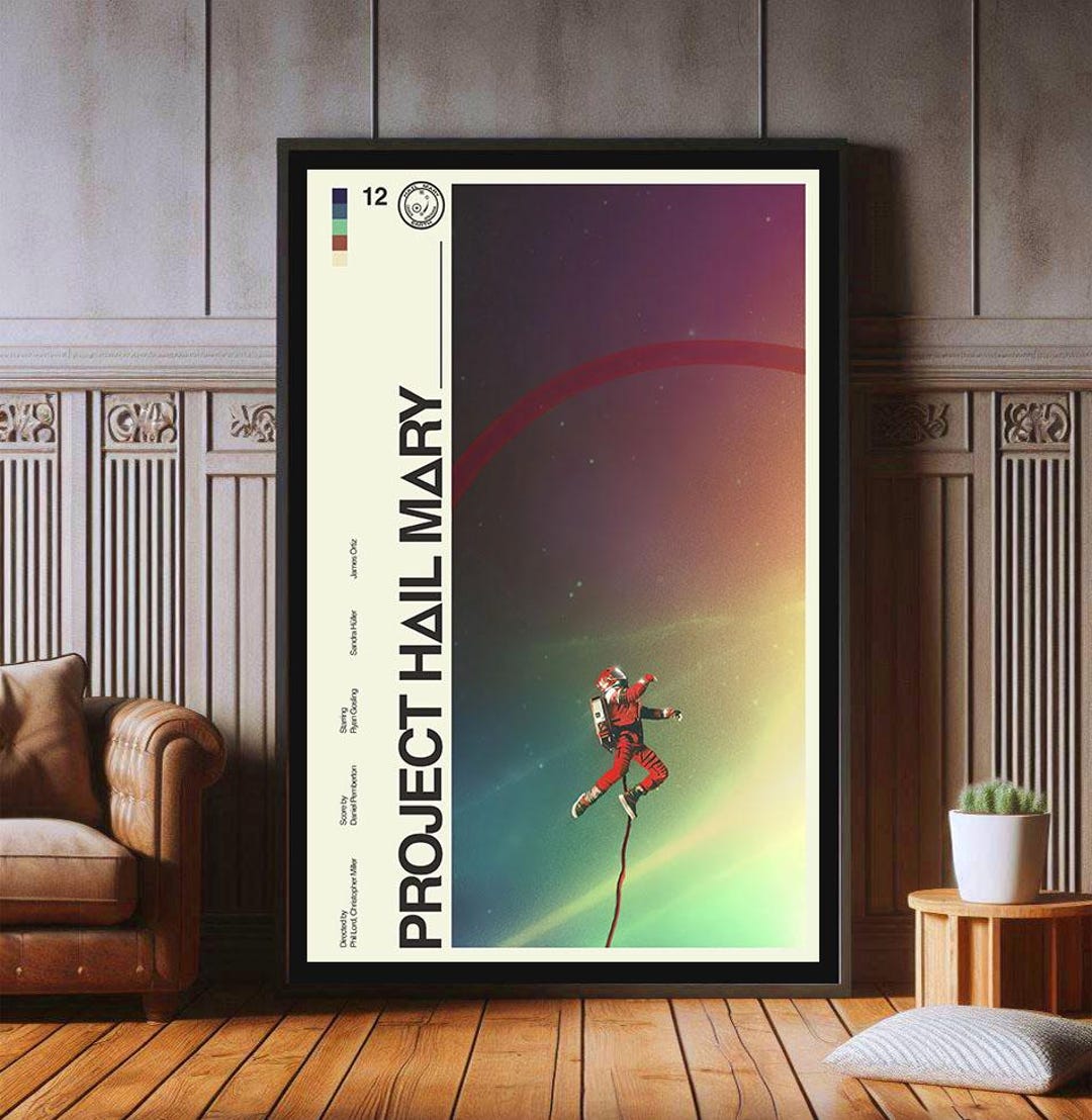 Project Hail Mary Movie Poster, High Quality Canvas Print, 2026 Popular ...
