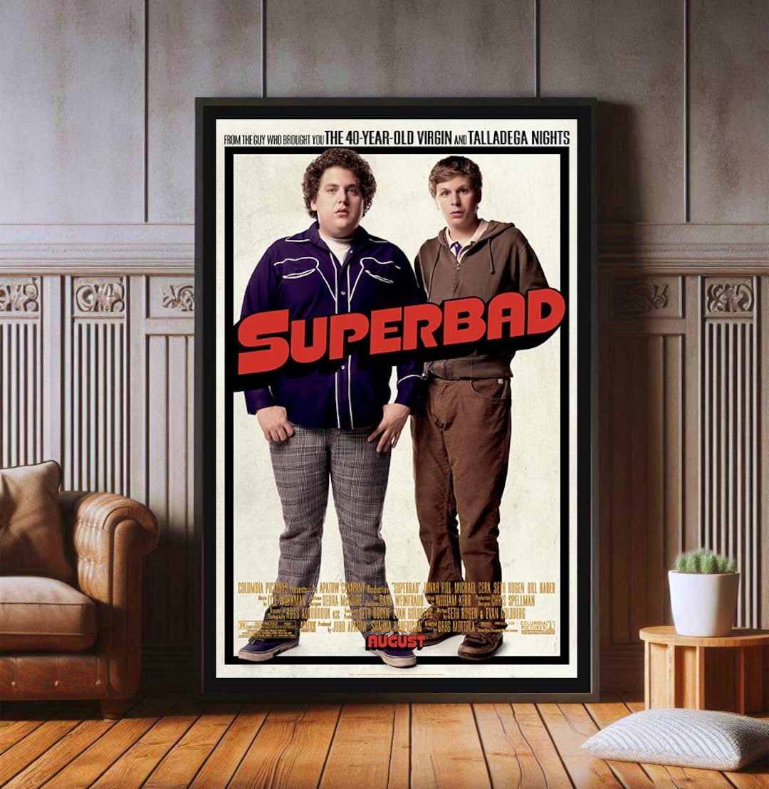 Superbad Film Poster, High Quality Canvas Print, Popular Poster Prints ...