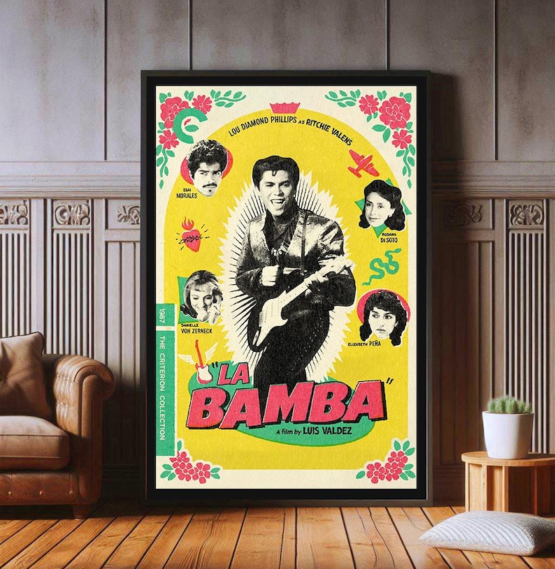 La Bamba (1987) Film Poster, High Quality Canvas Print, Popular Poster ...