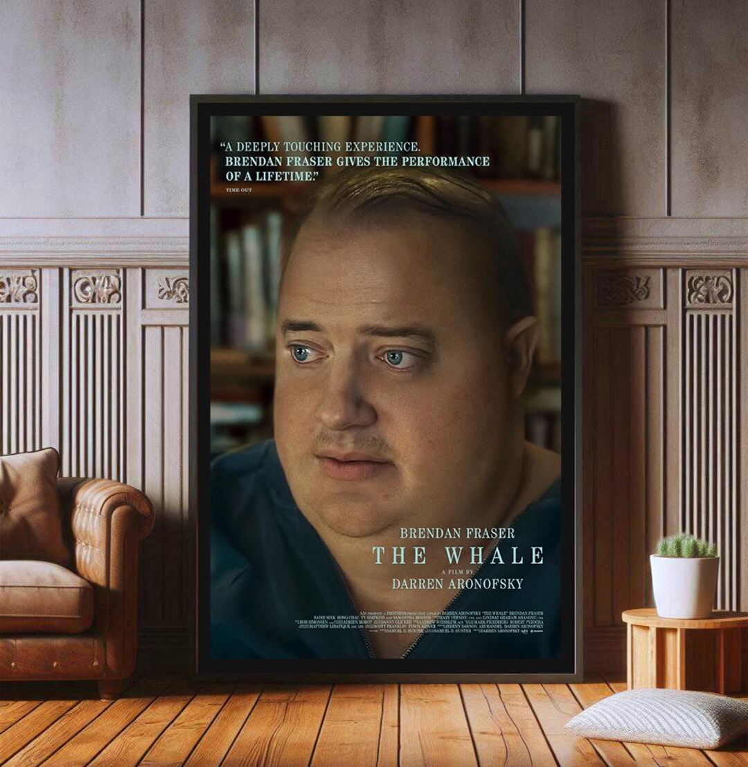 The Whale Movie Poster, High Quality Canvas Print, Popular Poster ...