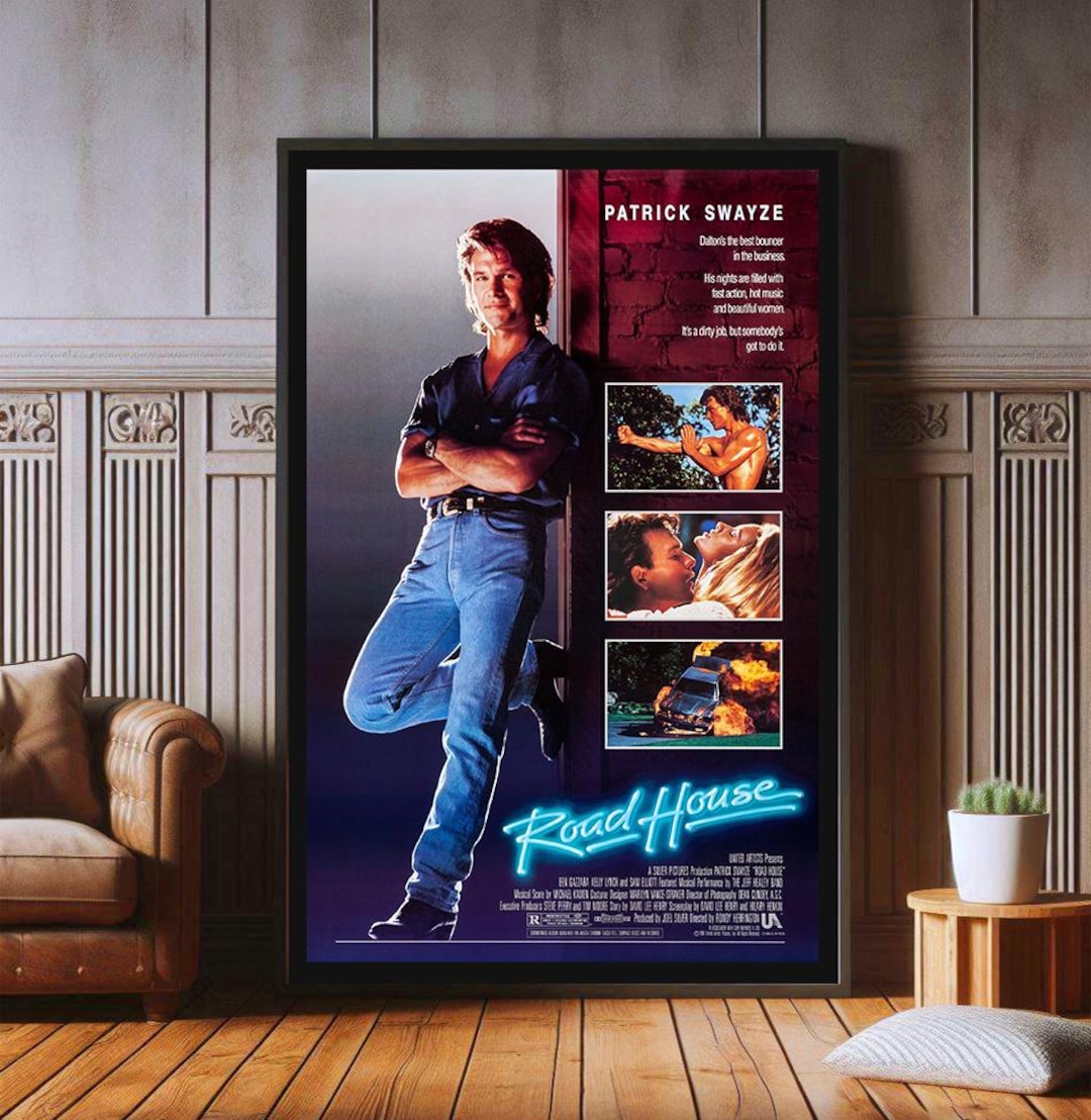 Road House Film Poster, High Quality Canvas Print, Popular Poster ...