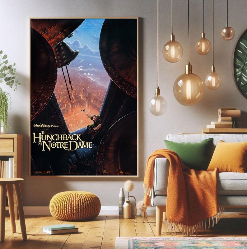 The Hunchback Of Notre Dame Film Poster High Quality Canvas Print
