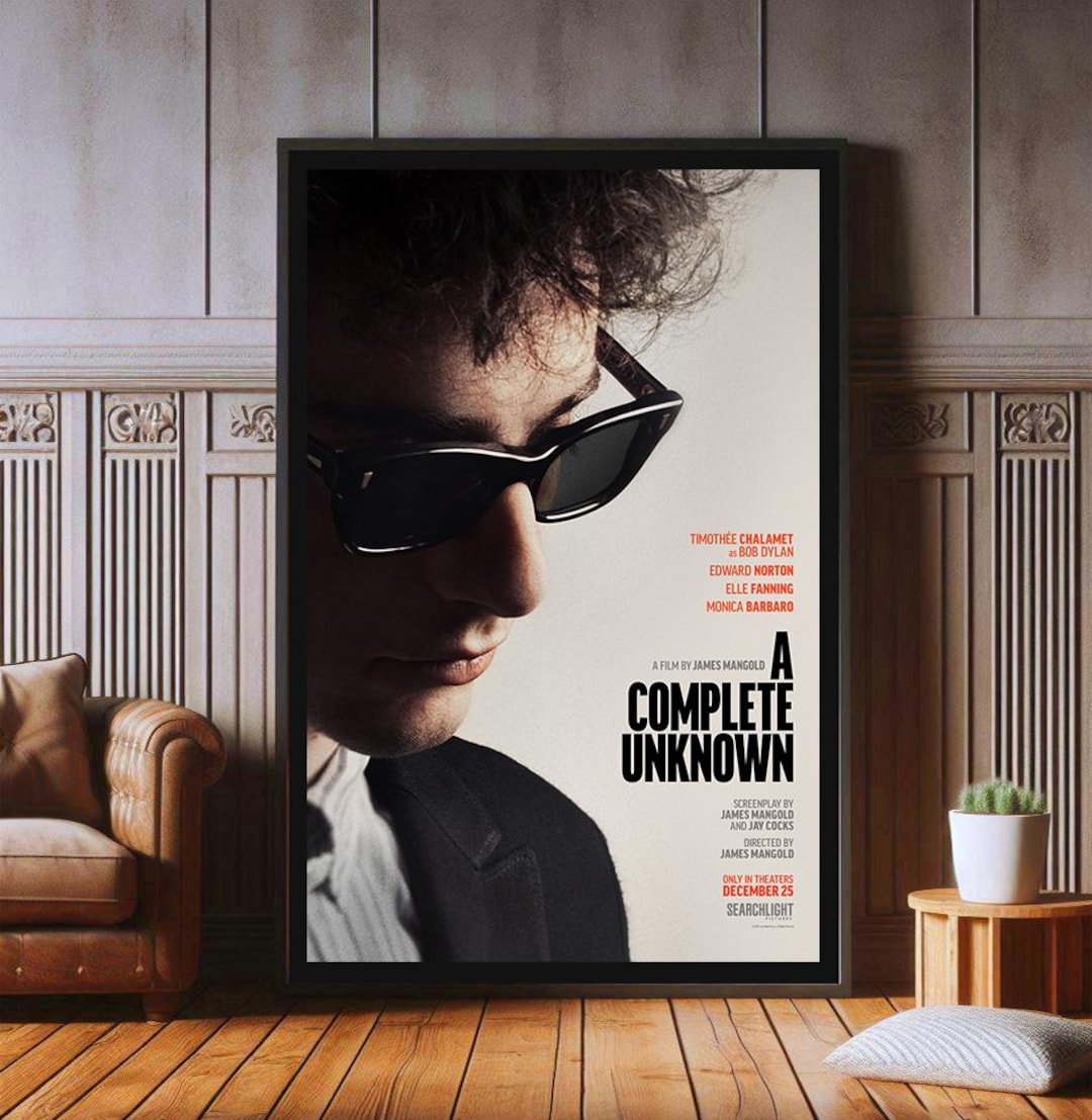 A Complete Unknown Film Poster, High Quality Canvas Print, Popular ...